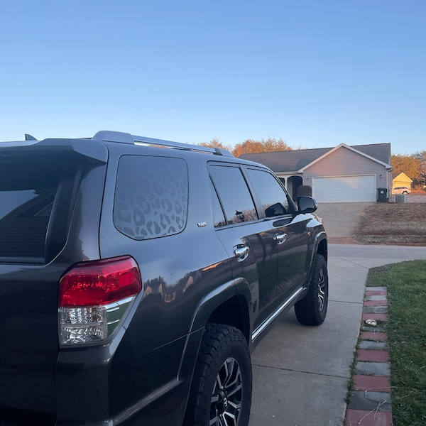 Fits 2010-2024 Toyota 4RUNNER Rear Side Window Leopard Cheetah Print ...