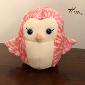 Plush Sewing Pattern PDF Owl Plushie Easy Kawaii Stuffed Animal Cute ...