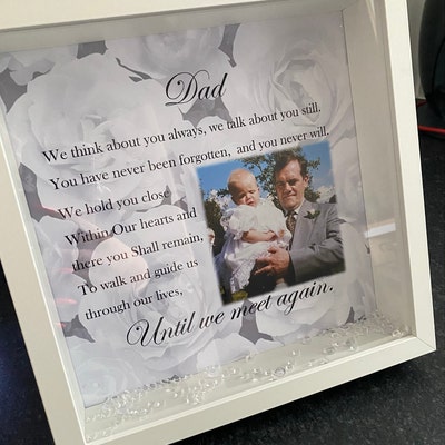 Memorial Gift Photo Frame Wedding Memorial Remembrance Frame Funeral ...