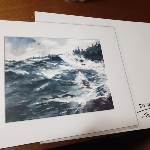 Life Jacket Watercolor Print - Etsy