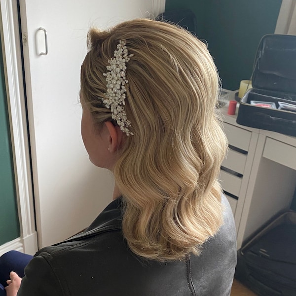 Abigail Comb, Pearl Bridal Hair Comb, Wedding Hair Accessory, Hairpiece ...