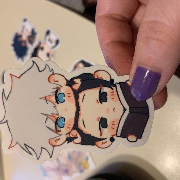 Satosugu Duo Anime Stickers | Cute | Laptop Sticker | Decals | Vinyl ...