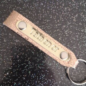 Name Leather Keychain Custom Leather Keyring Leather Key - Etsy