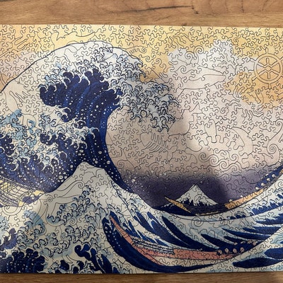 The Great Wave off Kanagawa Jigsaw Puzzle for Adults Hokusai Japanese ...
