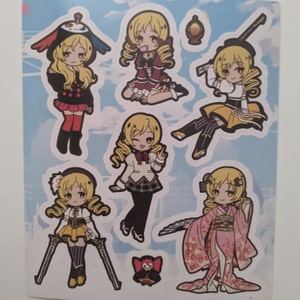 Madoka Magica & Magia Record Vinyl Sticker Sheets for Laptop Car ...