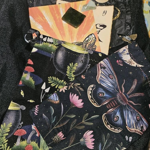 Tarot Oracle Crystal Night Moths Drawstring Bag - Etsy