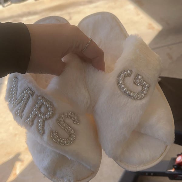 Bride Bridesmaid Slippers-bridal Shower Gift-bridesmaid Gift ...