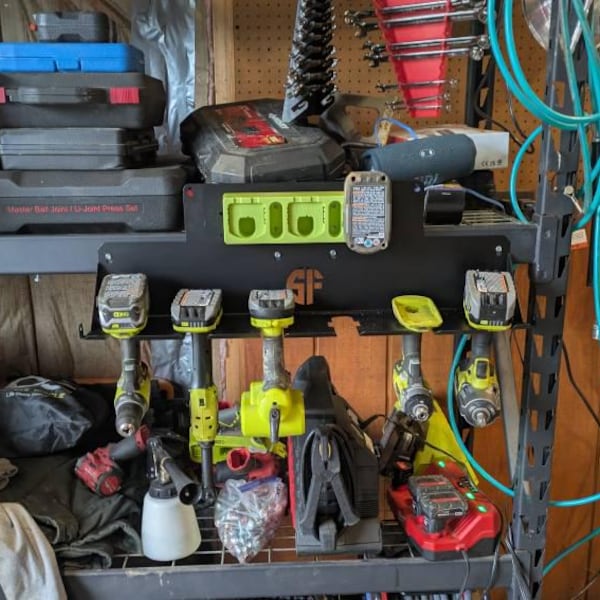 Work Trailer Tool Holder, Utility Van Power Tool Organization, Cordless ...