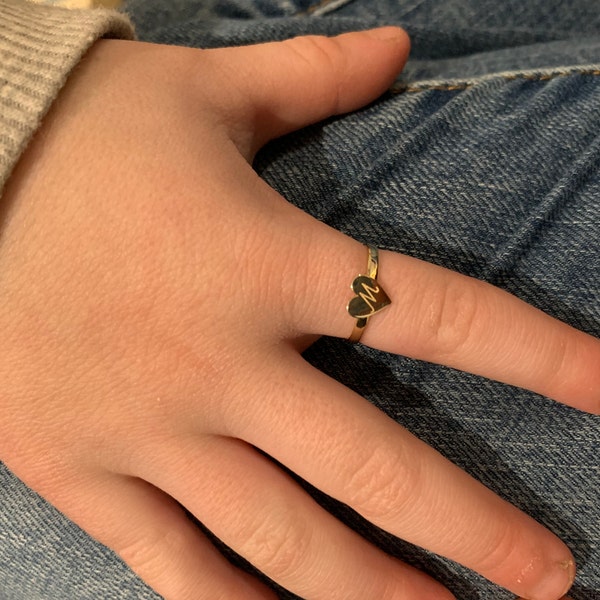 Gold Plated Smiley Face Ring, Emoji Ring, Happy Face Ring, Gold Chunky ...