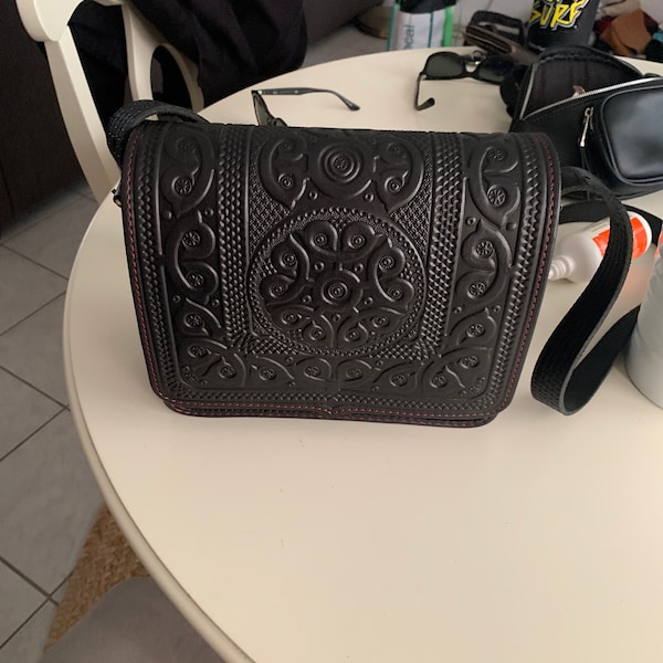 UKRAINIAN Green Olive Leather Shoulder Bag Crossbody Bag Leather ...
