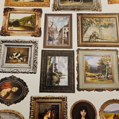 Tiny Witchy Library Halloween Collage Sheet Digital - Etsy