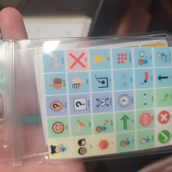 Mini Core Communication Board: Travel AAC Lanyard - Etsy