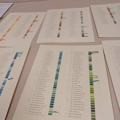 Printable DMC Color Chart PDF Download - Etsy