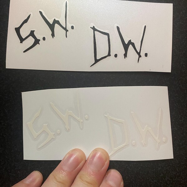 Supernatural Sam and Dean Winchester Initials Vinyl Car Window Decal - Etsy