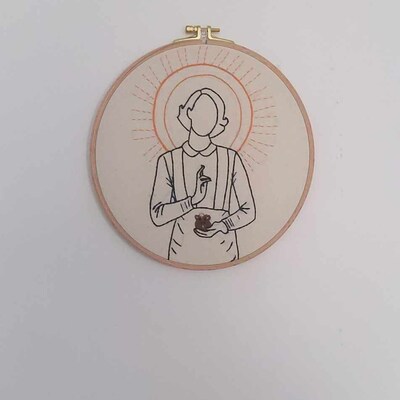 Fleabag Finished Handmade Embroidery Wall Decor/ Minimal Embroidery ...