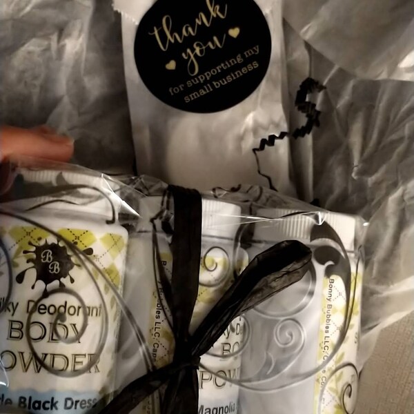 Body Powder Trio, 3 Pack Gift Set Talc Free Cornstarch Free Natural ...