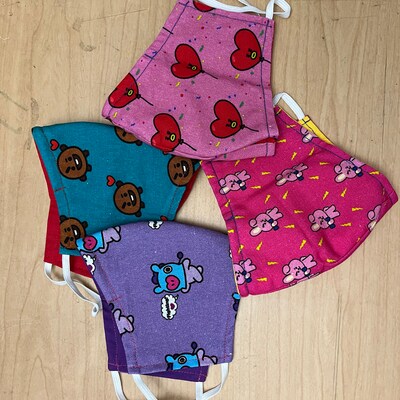 BTS Face Mask - Etsy