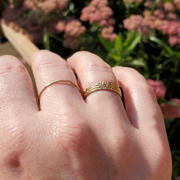 Custom 1 Mm Secret Message Ring, Hidden Quote Jewelry, Initial Ring ...