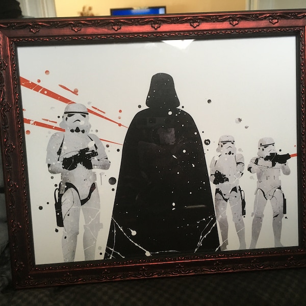 Metallic Ornate Red Picture Frame- Victorian Gothic Picture Frame- A5 ...