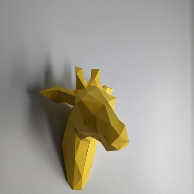 DIY Paper Sculpture Animal Head Trophy the Ram, - Etsy