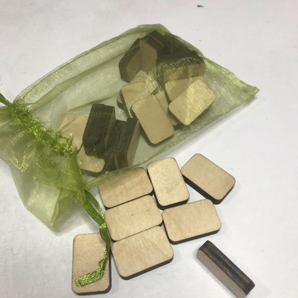 Elder Futhark Runes Set 25 Blank 35mm, Runes for Divination, Nordic ...