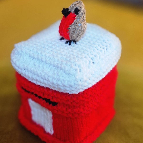 PDF KNITTING PATTERN Winter Post Box Chocolate Orange Cover, Christmas ...
