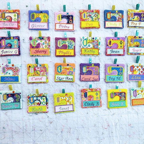 Sewing Machine Name Tag Embroidery Design for Embroidery Leather ...