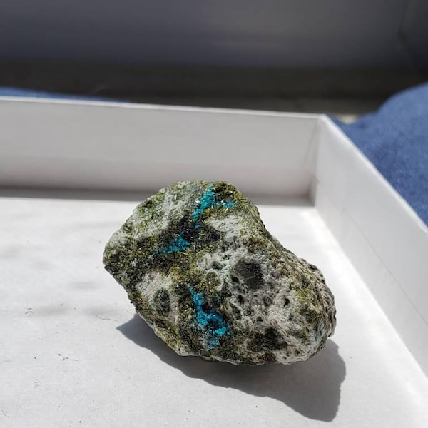 Blue Barite Stone Raw – Rough Blue Barite Stone - Crystal Healing ...