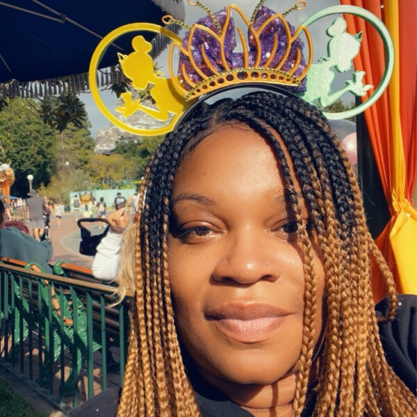 Princess and Her Frog Crown Ears, Tiana 3D Printed Mouse Ears - Etsy