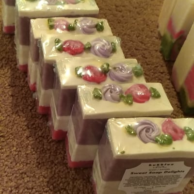 Soap Cake Slice Handmade Soap Gift for Her Birthday Party - Etsy