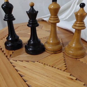 Vietnam Game Set 3 in 1: Chess Checkers and Backgammon. Great - Etsy