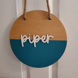 Modern Script Color Dip Name Sign - Etsy