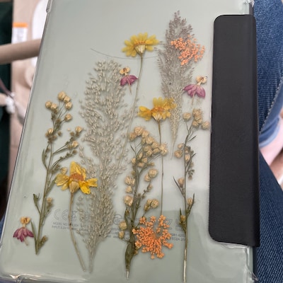 Hand Pressed Real Dried Flowers Custom Letter Number Symbol Lamp,resin ...