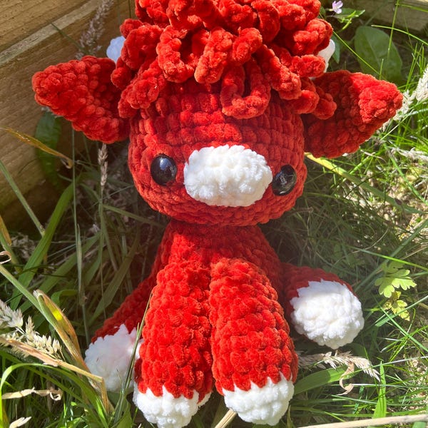 Amigurumi Highland Cow Pattern, Plush Pattern, Stuffed Highland Cow Toy ...
