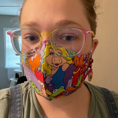 Muppet Face Mask, Cartoon Face Mask, Cotton Mask, Reusable Mask ...