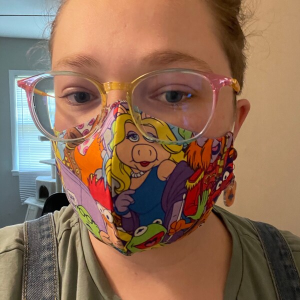 Muppet Face Mask, Cartoon Face Mask, Cotton Mask, Reusable Mask ...