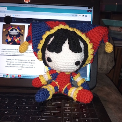 TADC Pomni Crochet Pattern - Etsy