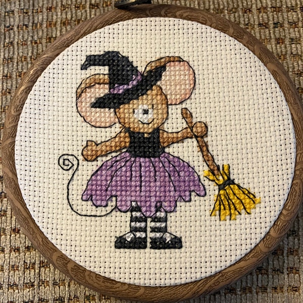 Furry Tales Witch Mouse Cross Stitch Pattern by Lucie Heaton, PDF ...