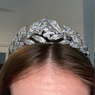 Brabant Laurel Wreath Bridal Tiara Royal Replica Wedding Crown Silver ...
