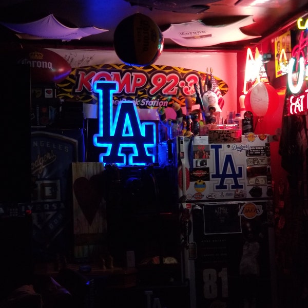 LA Dodgers Light up Sign - Etsy