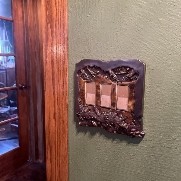Duplex Receptacle Plate, Antique Bronze - Etsy