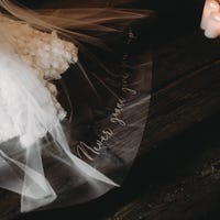 Veil Embroidery Add-on: Custom Interlinked Monogram | Embroidered ...