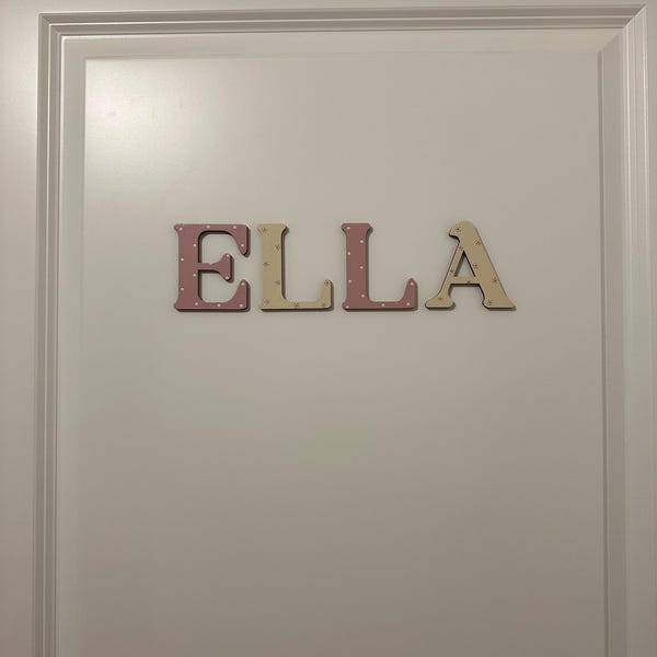 Wooden Name Sign, Wooden Letters, Name Sign, Nursery Letters ...