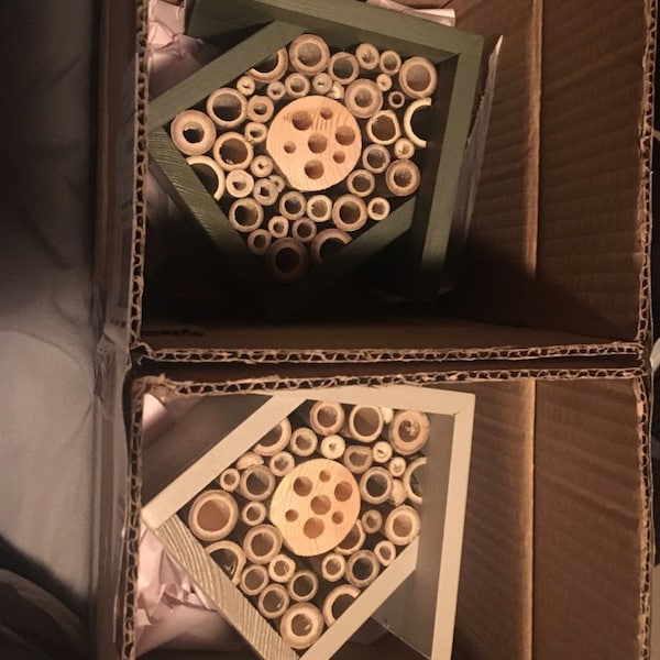Bee Hotel, Bee House, Insect House, Solitary Bee Hotel, Four Tier, I ...