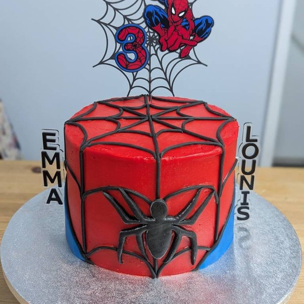Spin Spidey Inspired Cake Topper, Print at Home, DIY, Last Minute ...