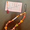 Personalised Beaded Phone Charm Mobile Strap Any Name or Text Any ...