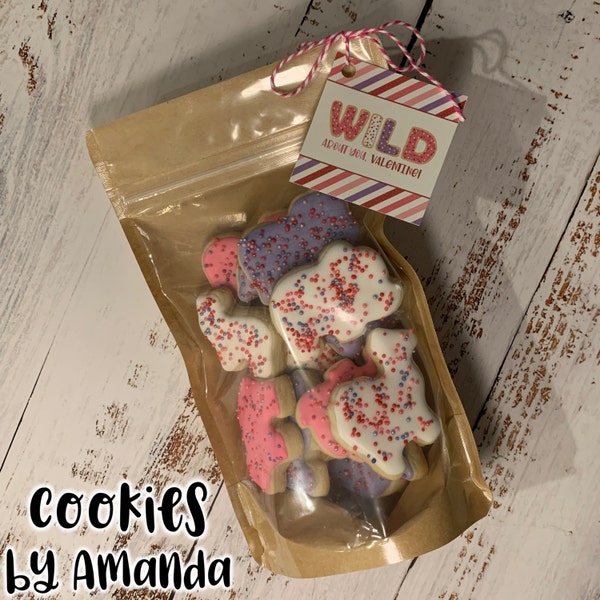 Instant Download WILD About You Valentine Animal Cracker Cookie Tag ...