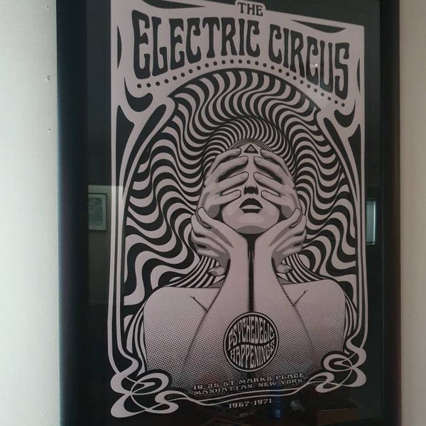 The Electric Circus Psychedelic Rock Art Print, Psychedelic Art Print ...
