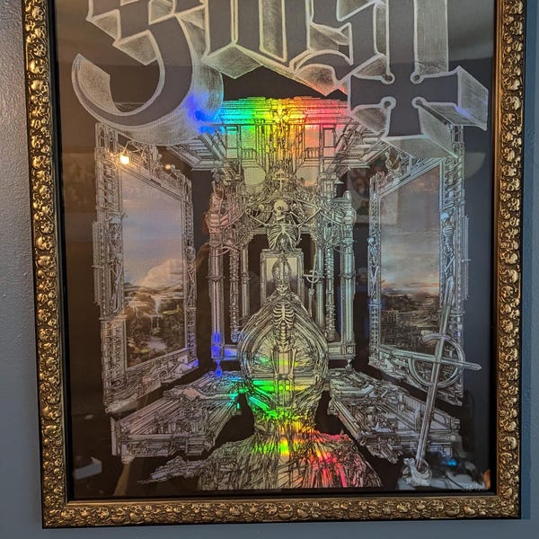 Skulls Gothic Picture Frames Silver Black Eclectic Unique Photo Display ...