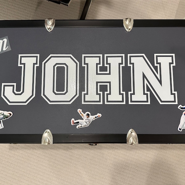 Custom Name Decal Camp Trunk Label Storage Organization Label ...